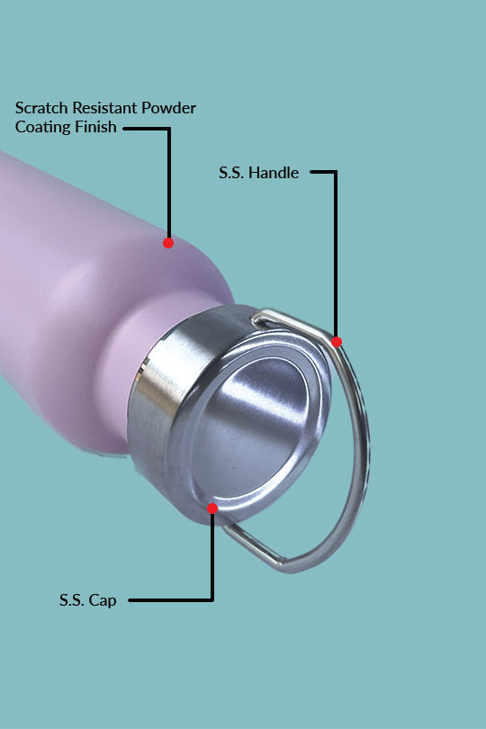 Zen Bottle . Pink. Steel Cap – Carry Your Bottle